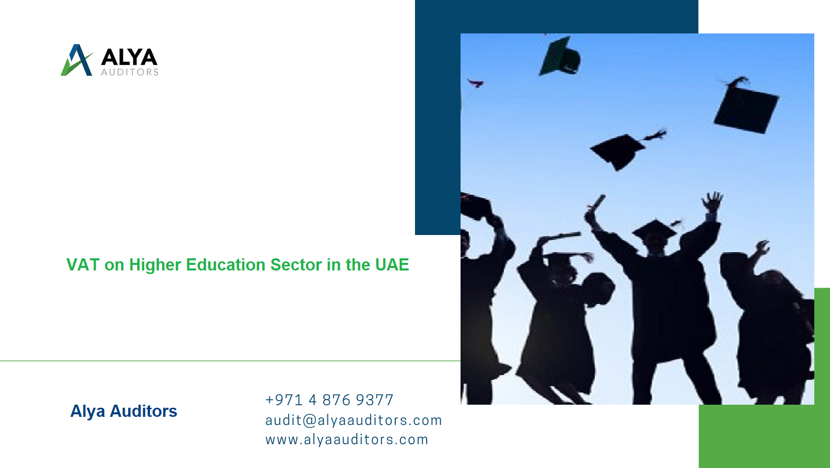 VAT on Higher Education Sector in the UAE - Alya Auditors